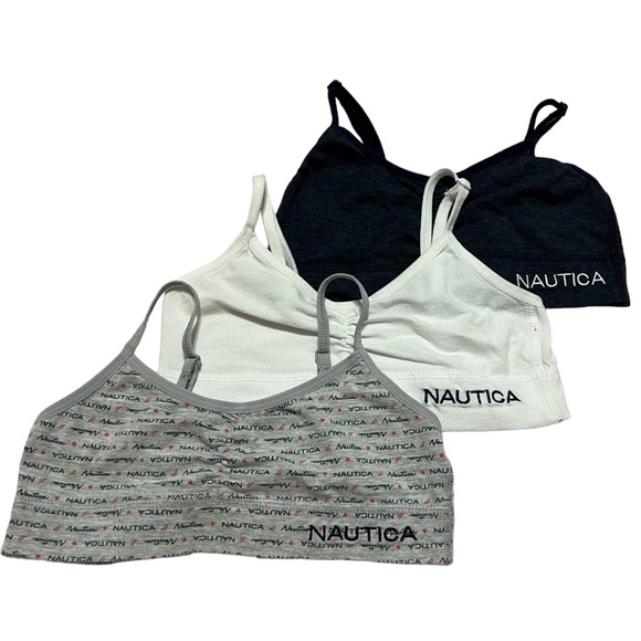 Nautica | Shirts & Tops | Nautica Girls Training Bras 3 Pack | Poshmark